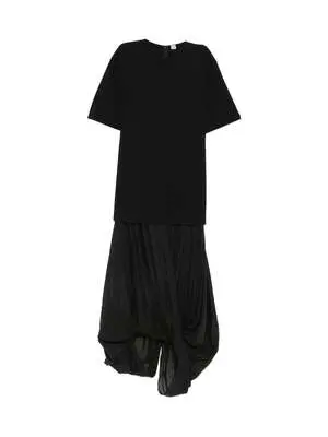 TOTEME Pleated Mini Dress With Draped Details