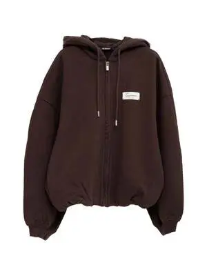 Jacquemus Le Hoodie Corsō Hooded Sweatshirt - Dark Brown