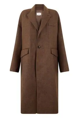 MAISON MARGIELA Long Pinstripe Jacket For