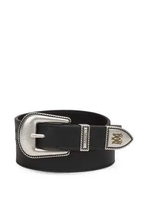 Amiri Western Leather Belt - Blacknicke