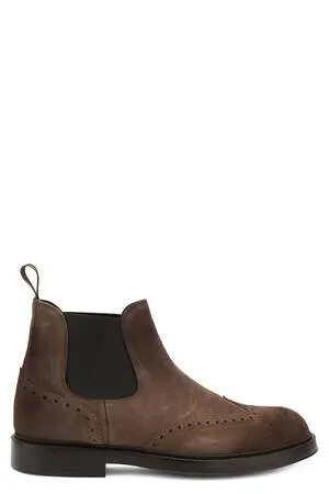 DOUCAL'S Elegant Ankle Boots In Leather With High-collar Fit