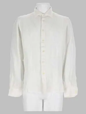120% Lino 100% Linen Shirt - White