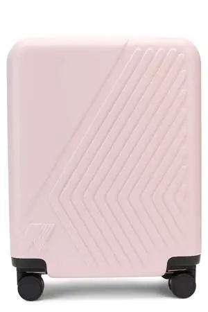 K-WAY Trolley Eudoxie Mini Small 4-wheel Polycarbonate Suitcase - Pink