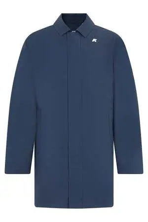 K-WAY Classic Collar Trench Jacket - Blue