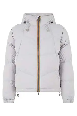 K-WAY Padded Hooded Lightweight Jacket - Grey