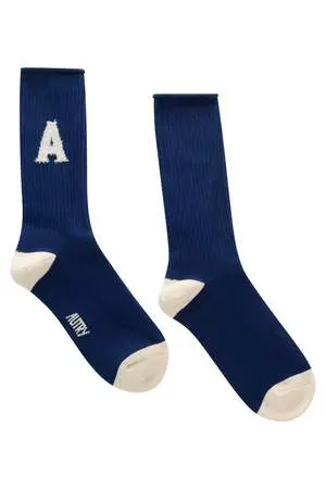 AUTRY Mini Socks With White Details - Blue