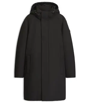 BOSS Hooded Down Jacket In Water-repellent Fabric - Black