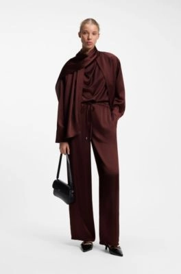 Hugo Bomber-style Blazer With Detachable Scarf