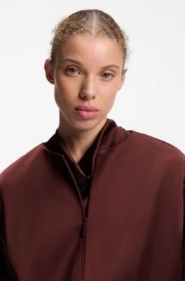 Hugo Bomber-style Blazer With Detachable Scarf