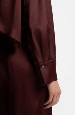 Hugo Bomber-style Blazer With Detachable Scarf