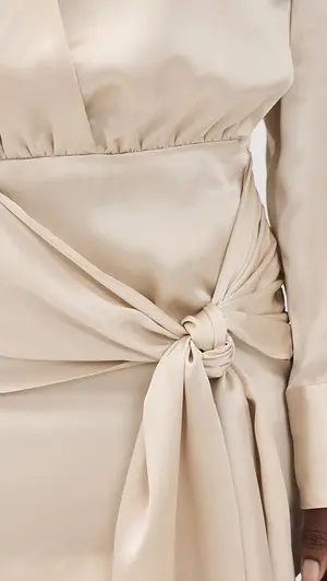 REFORMATION Manhattan Silk Dress