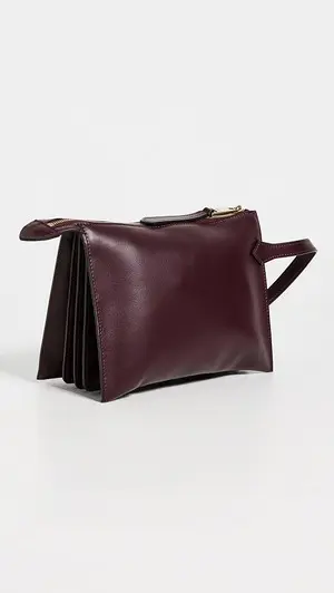 TWP Leather Accordion Clutch