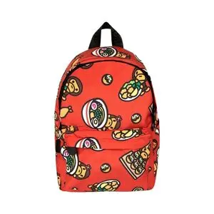 A BATHING APE Baby Milo Medium Backpack - Red
