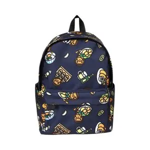 A BATHING APE Baby Milo Print Medium Backpack 'navy - Blue