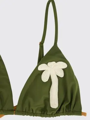 Johanna Ortiz Embroidered Recycled Polyamide Triangle Bikini Top