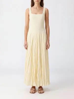 Johanna Ortiz Off-shoulder Crinkled-effect Linen And Cotton-blend Midi Dress - Ecru