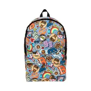 A BATHING APE Milo Store Badge Pattern Large Backpack - Multicolor