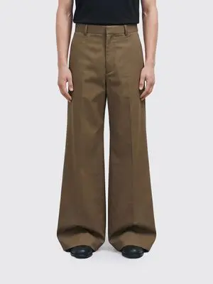 Balenciaga Wide-leg Cotton Chino Trousers With A Mid-rise Waist - Beige