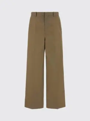 Balenciaga Wide-leg Cotton Chino Trousers With A Mid-rise Waist - Beige