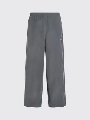 Balenciaga Cotton-blend Jogging Trousers With An Elasticated Waist And Logo - Grey