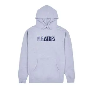 PLEASURES Tickle Logo Hoodie - Grey