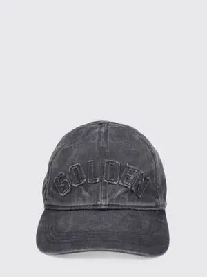 GOLDEN GOOSE Denim Baseball Cap With Studs And Embroidered Logo