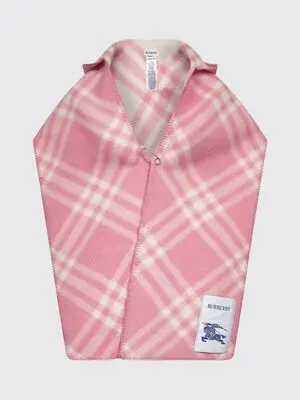 Burberry Vintage Check Wool Hooded Scarf Pink