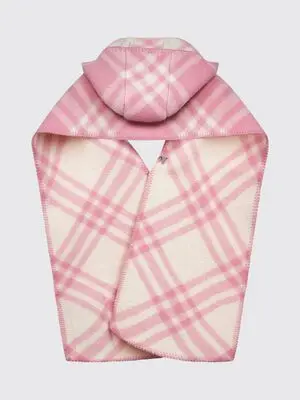 Burberry Vintage Check Wool Hooded Scarf - Pink