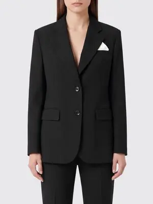 Elisabetta Franchi Single-breasted Cropped Crêpe Blazer With Lapel Collar - Black