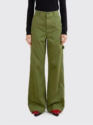 Marni High-waisted Wide-leg Trousers In Cotton Jersey With Belt Loops