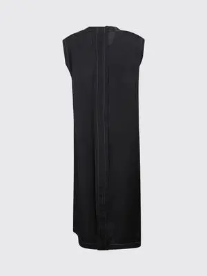 Marni Sleeveless Mini Sheath Dress In Viscose And Silk With Satin Bands
