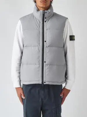 Stone Island Padded Water-repellent Cordura® Nylon Vest With Funnel Neck Dust