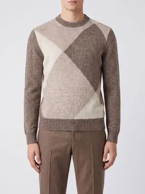 BALLANTYNE Argyle Wool Blend Crewneck Jumper - Multicolor