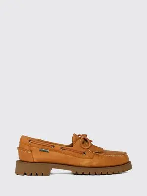 SEBAGO Ranger Muddy Nubuck Leather Boat Shoes With Rubber Sole - Camel