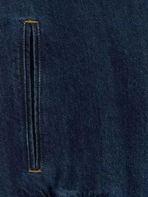 JIL SANDER Cropped Relaxed Fit Cotton Bomber Jacket