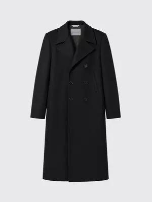 Balenciaga Double-breasted Wool Coat With Classic Lapels