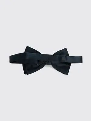 Brioni Butterfly Bow Tie In Pure Silk For Ceremonies And Formal Events - Navy