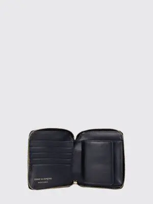 Comme Des Garçons Leather Wallet With Zip And Internal Compartments