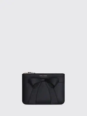 Comme Des Garçons Large Leather Wallet With Bow Print