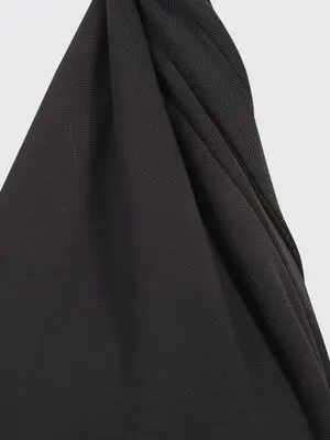 TOTEME Twisted Halter Neck Top In Stretch Viscose With A Slim Fit