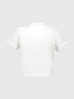 Rabanne Cotton T-shirt With Contrast Logo And Crew Neck
