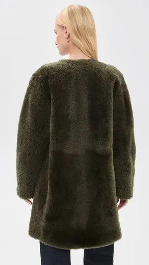 Vince Reversible Shearling Car Coat