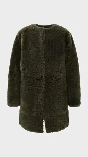 Vince Reversible Shearling Car Coat