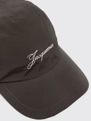 Jacquemus Recycled Nylon Baseball Cap With Logo And Tie Closure