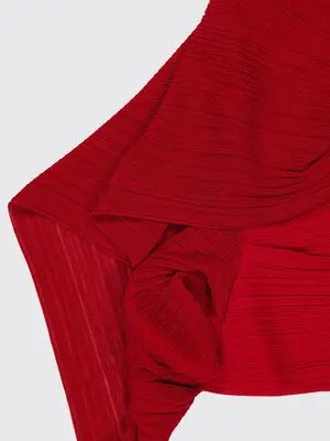 Balmain Sleeveless Ruched Viscose Slim Fit Top