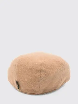 Borsalino Hair Beret With A Logo Plaque