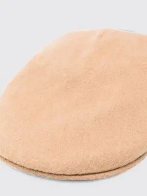 Borsalino Hair Beret With A Logo Plaque