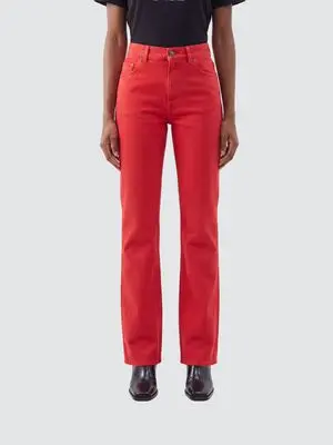 Chloé High-waisted Skinny Fit Cotton Denim Jeans - Red