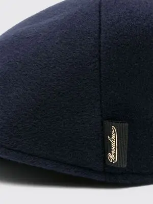 Borsalino Cashmere Beret With A Side Logo Plaque