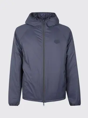 Burberry Hooded Nylon Windbreaker Jacket With Ekd Logo